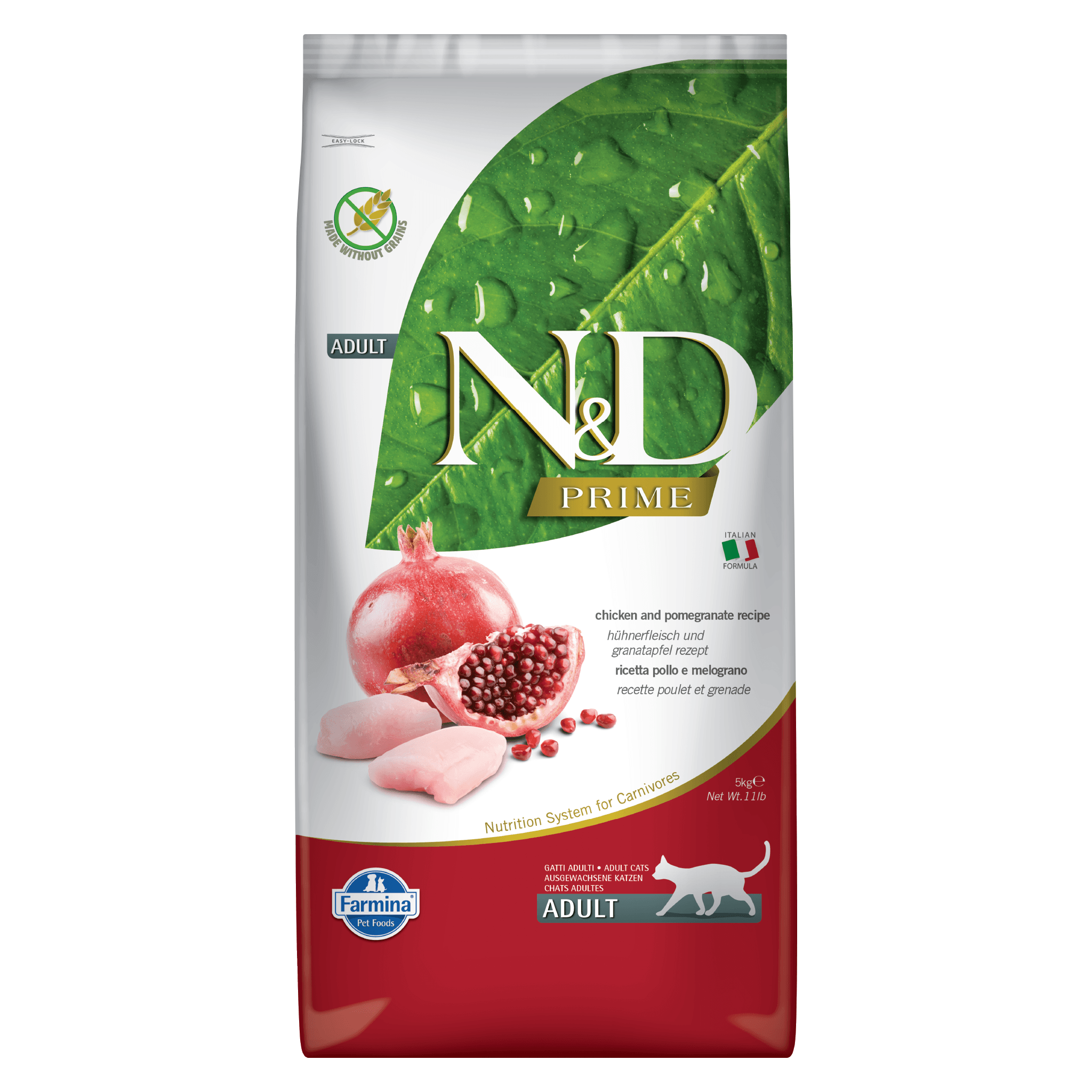 N&D Prime Chicken & Pomegranate Adult Cat - PetMarket Malaysia ...